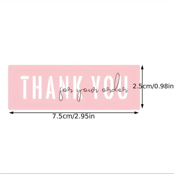 Office | New 12 Label Count Rectangular Thank You Purchase Order ...